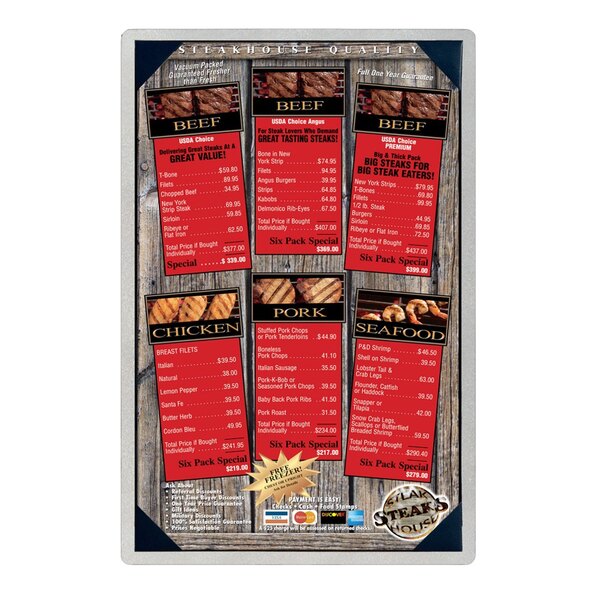 Menu Solutions ALSIN17-PIX Alumitique 11" x 17" Single Panel Brushed ...