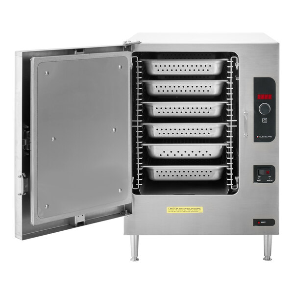 Cleveland 22CET6.1 SteamChef 6 Pan Electric Countertop Steamer - 440 ...