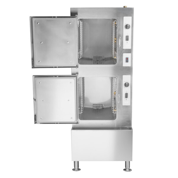 Cleveland 24CEA10 SteamCraft Gemini 10 Pan Electric Floor Steamer - 440 ...