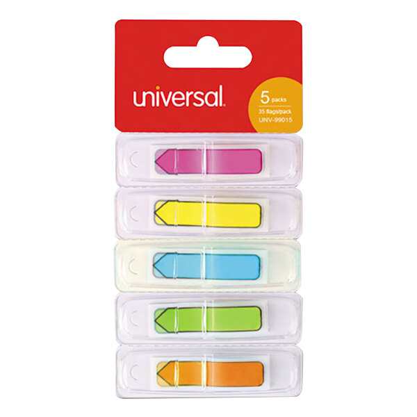 Universal UNV99015 1/2" x 1 3/4" 5 Assorted Color Deluxe Pop-Up Page ...