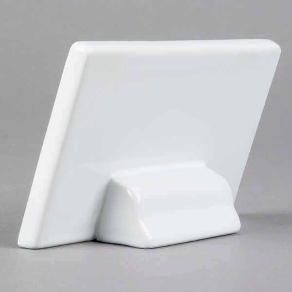 American Metalcraft CMP553 5 1/2" x 3 1/2" Rectangular Ceramic Card Sign