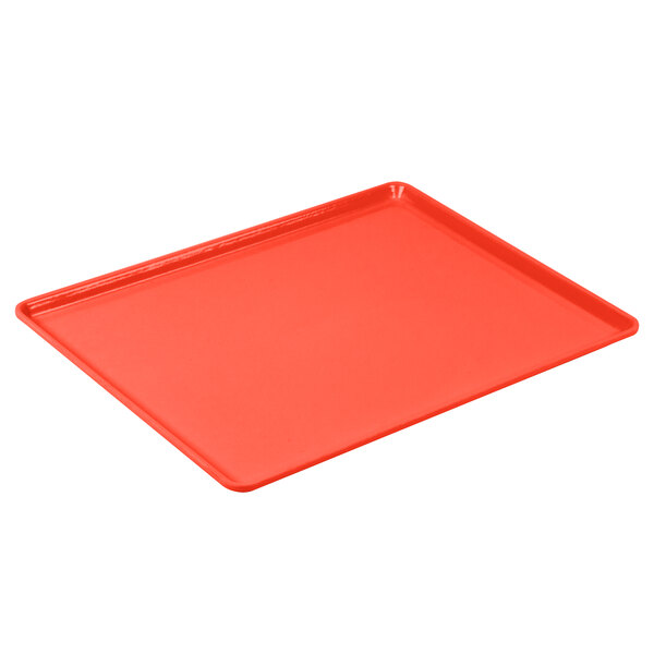 Cambro 1418D510 14" x 18" Signal Red Dietary Tray - 12/Case
