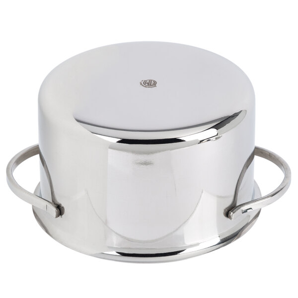 American Metalcraft MPL24 24 oz. Mini Stainless Steel Pot and Lid