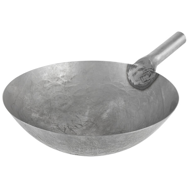 Town 34734 14" Carbon Steel Hand Hammered Peking Wok