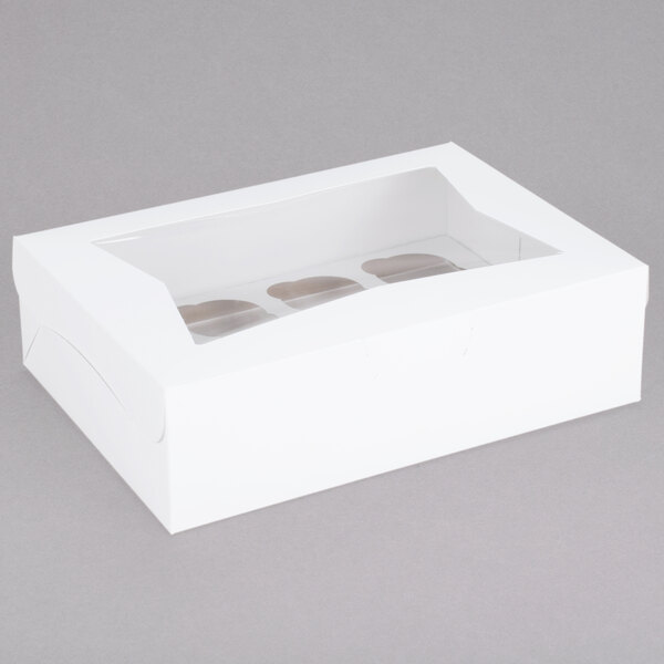 Cupcake / Muffin Box with 12 Slot Insert - 10/Pack