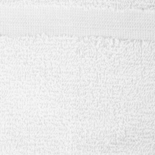 Oxford Silver 12" x 12" White Open End Cotton / Poly Wash Cloth 1 lb ...