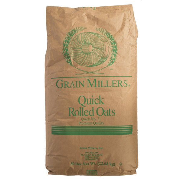 Bulk Quick Rolled Oats (50 lb. Bag) - WebstaurantStore