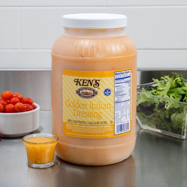 Ken's Golden Italian Dressing: 1-Gallon Container