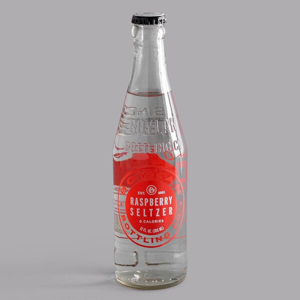 Boylan Bottling Co. 12 fl. oz. Raspberry Seltzer 4-Pack - 6/Case
