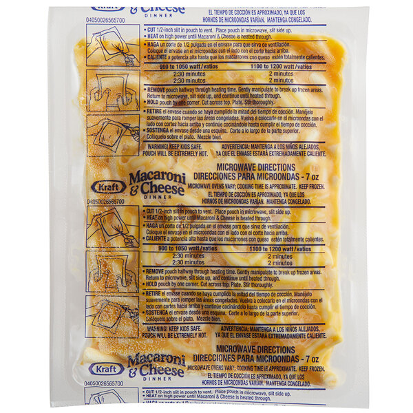 Kraft Frozen Macaroni & Cheese (7 oz) - 36/Case