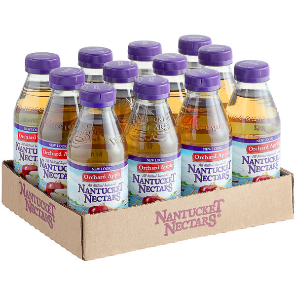 Nantucket Nectars 16 fl. oz. Pressed Orchard Apple Juice - 12/Case