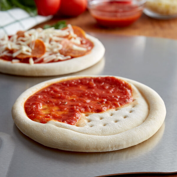 Rich's 7" Raised-Edge Par Baked Pizza Crust - 48/Case