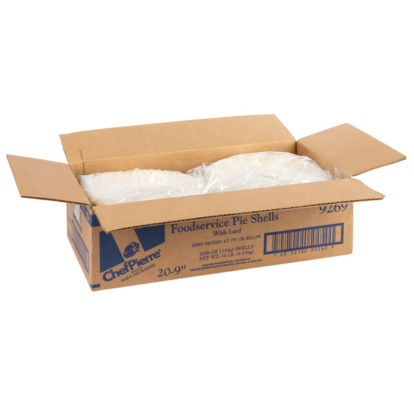 Chef Pierre Deep Dish Unbaked Pie Crusts (9") - 20/Case