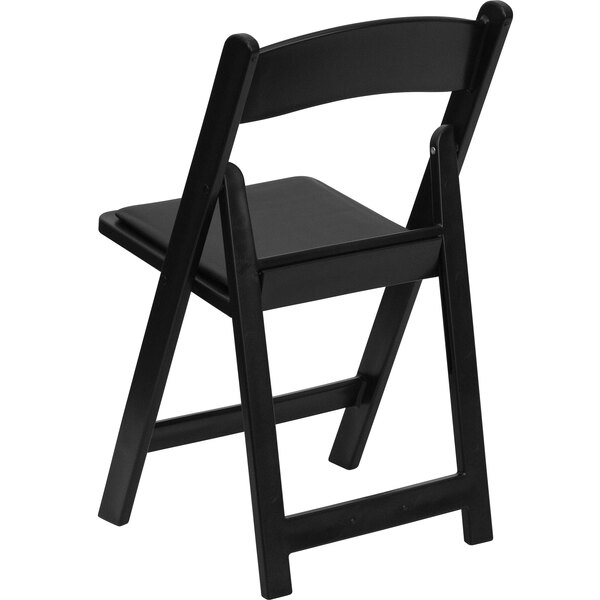 Flash Furniture LE-L-1-BLACK-GG Black Plastic Folding Chair with Padded ...
