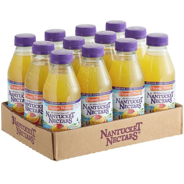 Nantucket Nectars 16 fl. oz. Orange Mango Juice Cocktail - 12/Case