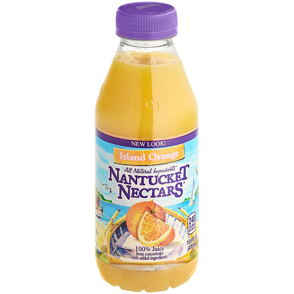 Nantucket Nectars 16 fl. oz. Premium Orange Juice - 12/Case
