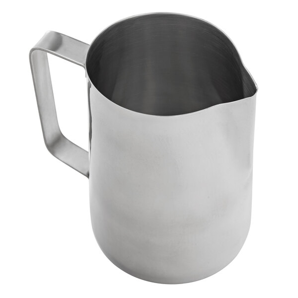 Choice 33 oz. Polished Stainless Steel Frothing Pitcher