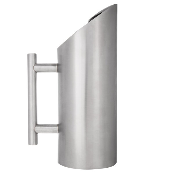 Acopa 44 oz. Stainless Steel Pitcher with Angled Top and Ice Guard
