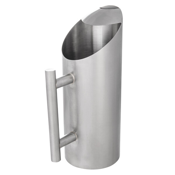 Acopa 44 oz. Stainless Steel Pitcher with Angled Top and Ice Guard