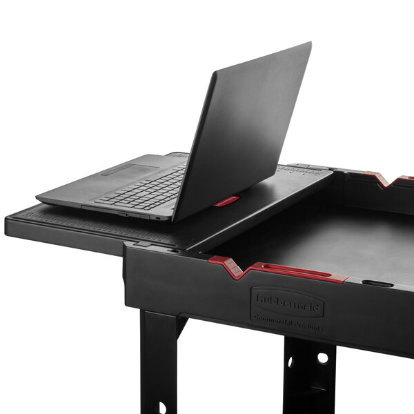 Rubbermaid 1997208 Black Adaptable Heavy-Duty Medium Two Shelf Utility ...