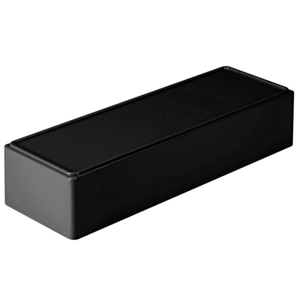 Cal-Mil 1396-13M Cater Choice Black Melamine Box - 5" x 15" x 3"