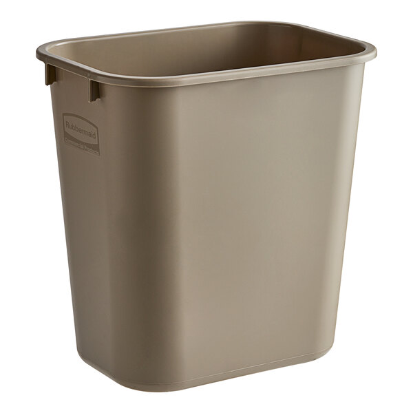 Rubbermaid FG295500BEIG 13 Qt. / 3.25 Gallon Beige Rectangular ...