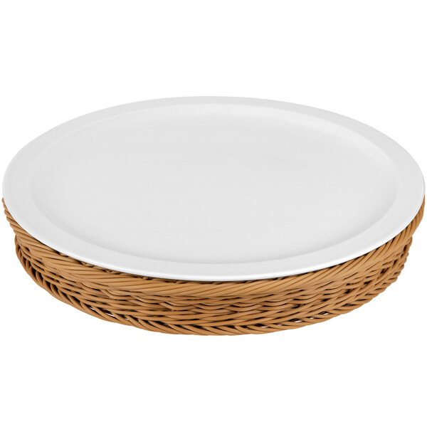 Frilich Wicker Plate Holder Set - 16 1/8" Round