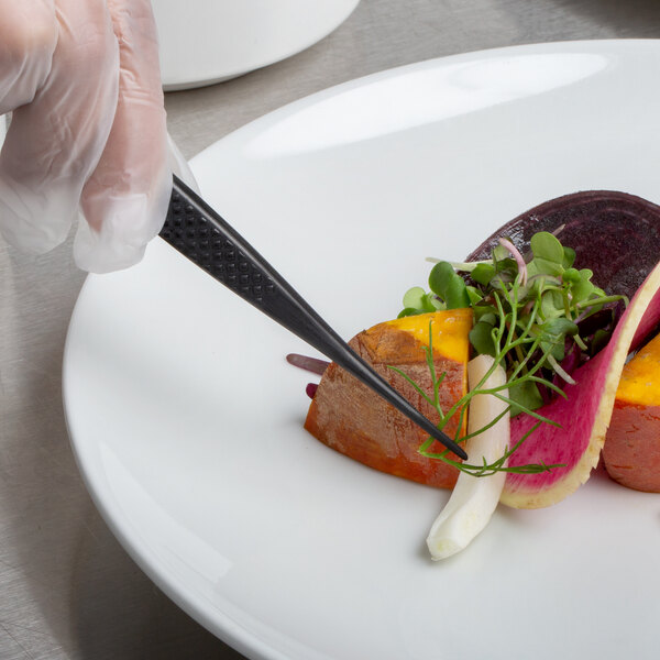 Mercer Culinary M35245BK Precision Plus 6 1/8" Black Fine Point ...