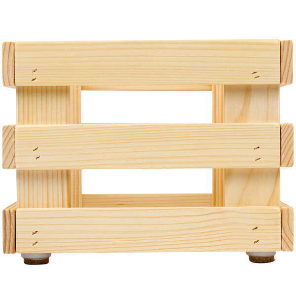 Frilich 5ST054 9" x 9" x 6 11/16" Square Untreated Wood Display Frame ...