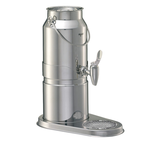 Frilich EMC030E 3.2 Qt. Stainless Steel Milk Dispenser Set with ...