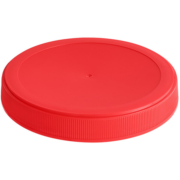110/400 Red Flat Top Induction-Lined Spice Lid