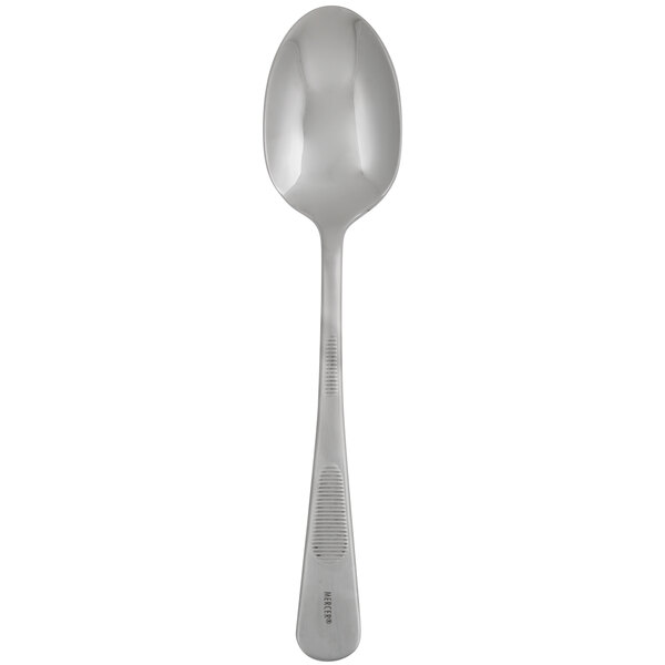 Mercer Culinary M35140 0.7 oz. Stainless Steel Solid Bowl Plating Spoon