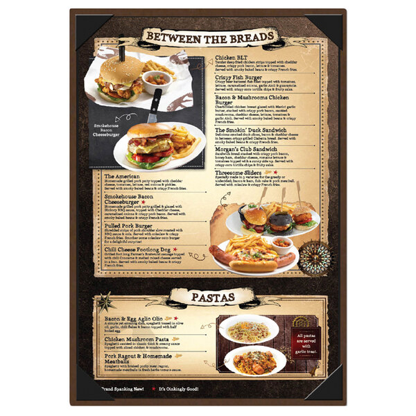 Menu Solutions PIXBRD-D Hardboard 8 1/2" x 14" Customizable Menu Board ...