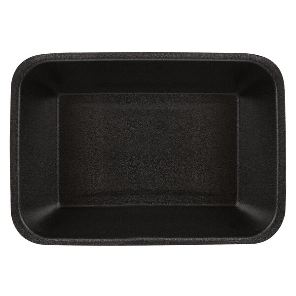 CKF 87846 (#42P) Black Foam Meat Tray 8 1/4" x 5 3/8" x 1 3/4" - 200/Pack