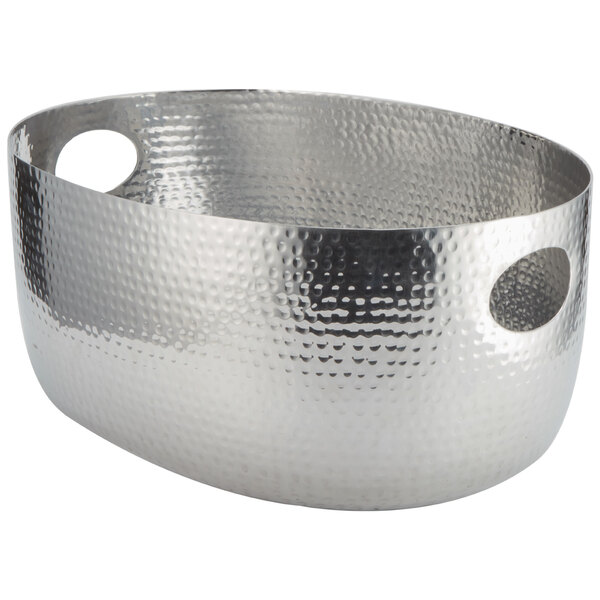 American Metalcraft ATHS14 Silver Hammered Aluminum Beverage Tub - 19 ...