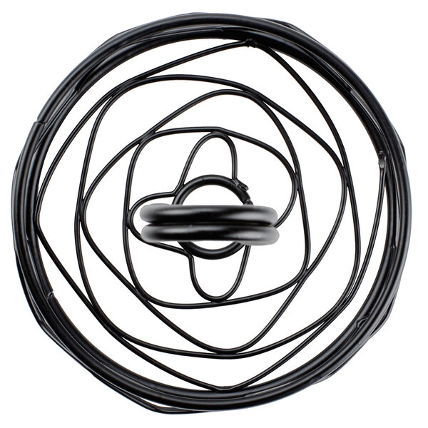 American Metalcraft RBNB16 Black Round Birdnest Condiment Caddy with ...