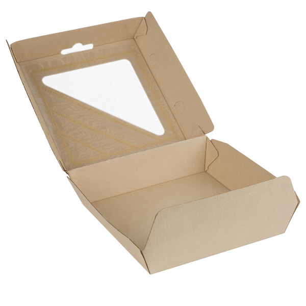 Bagcraft NFN-E883RQVTWF Eco-Flute 8" x 8" x 3" Corrugated Clamshell ...