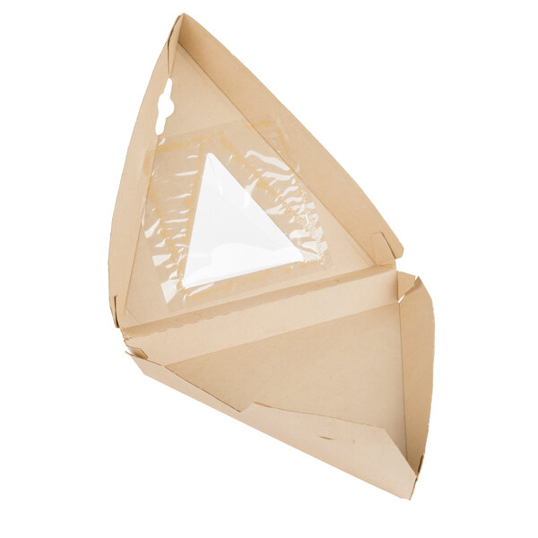 Bagcraft NFN-F808RQVTWF Eco-Flute 9" x 8" x 2" Corrugated Clamshell ...