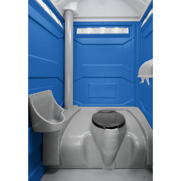 PolyJohn Porta Potty (Blue, Translucent Roof)