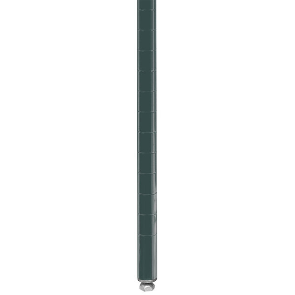 Metro 74P-DSG Stationary Super Erecta 74" Post - Smoked Glass Finish