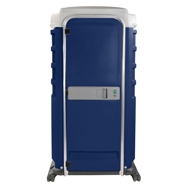 PolyJohn FS3-1016 Fleet Dark Blue Premium Portable Restroom - Assembled