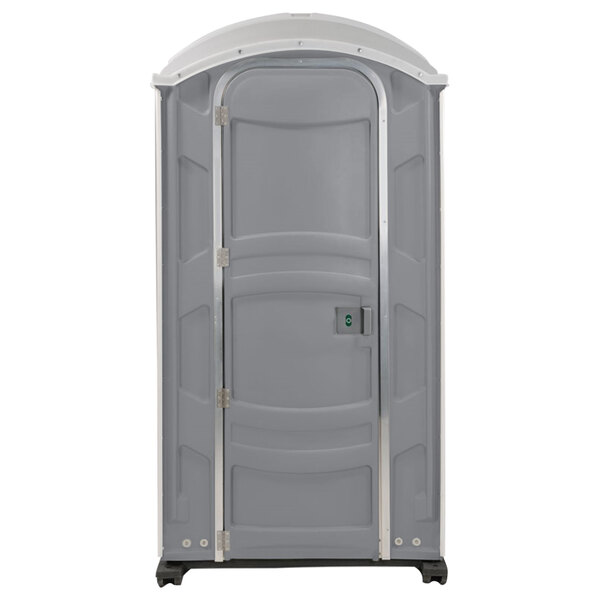 PolyJohn PJN3-1005 Pewter Portable Restroom with Translucent Top ...
