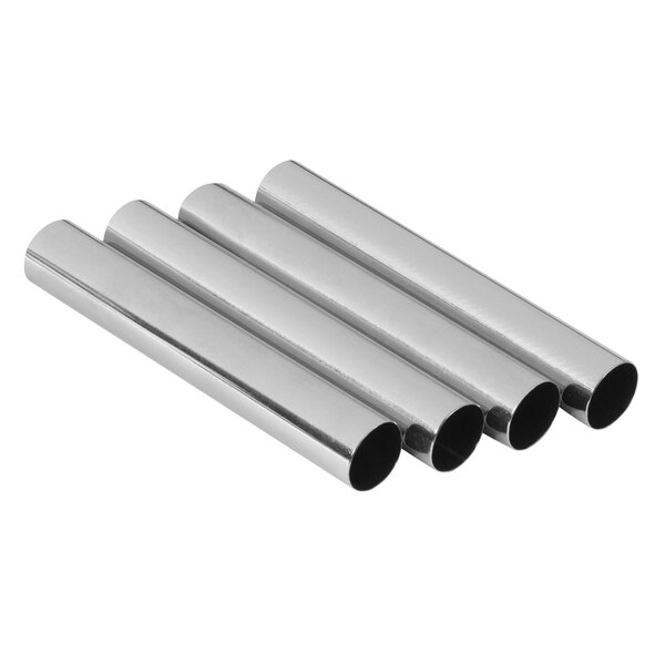 Fox Run 5 1/2" x 3/4" Tin Plated Steel Cannoli Form Mold - 4/Pack