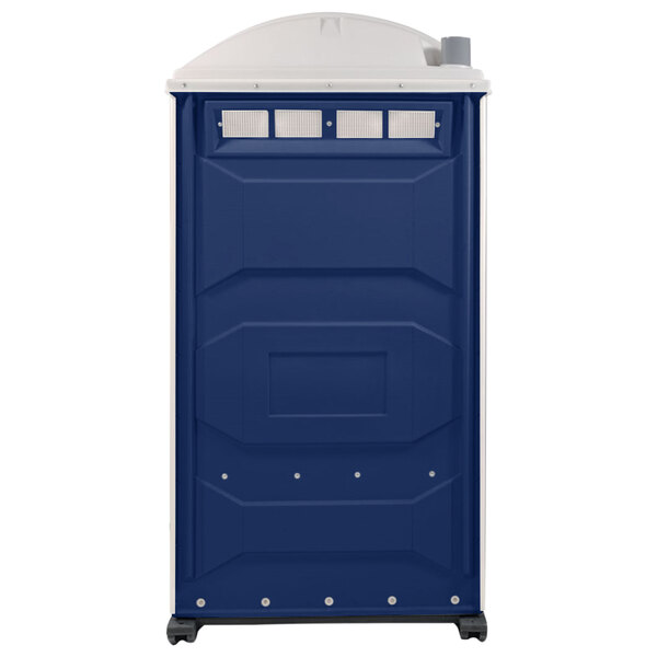 PolyJohn PJN3-1016 Dark Blue Portable Restroom with Translucent Top ...