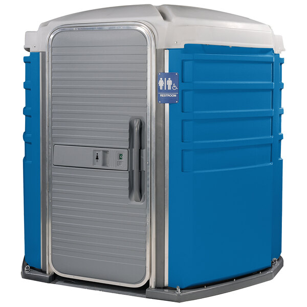 PolyJohn SA1-1001 We'll Care III Blue Wheelchair Accessible Portable ...