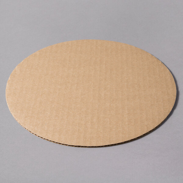10" White Corrugated Cake Circle - 25/Pack