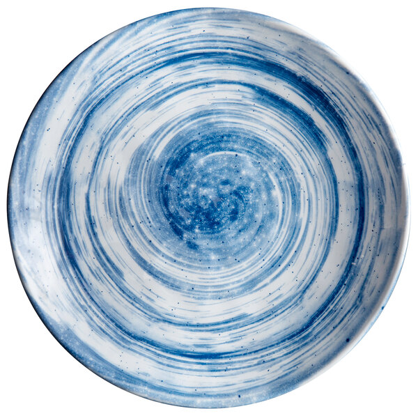 Elite Global Solutions D9138R Van Gogh Navy 9 1/2" Round Melamine Plate ...