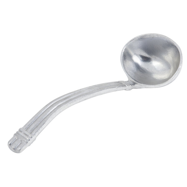 Bon Chef 9150 3 oz. Cast Aluminum Pewter-Glo Serving Ladle