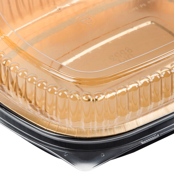 Ovenable Take & Bake Large Gold Foil Takeout Pan w/ Lid