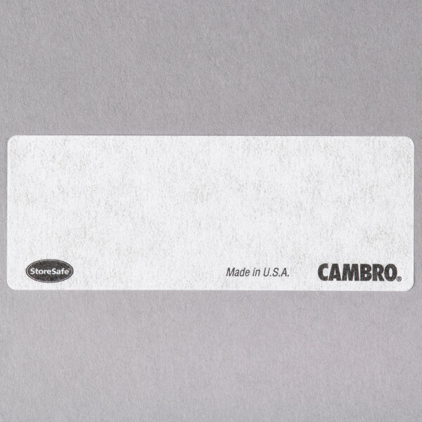 Cambro SLL30 StoreSafe 2 1/2" x 1" Printable Dissolvable Product Labels ...